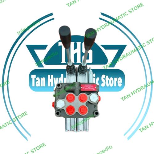 Jual Hand valve / Hand control Hydraulic 2 stick ukuran 3/4" DMB-5/2S ...