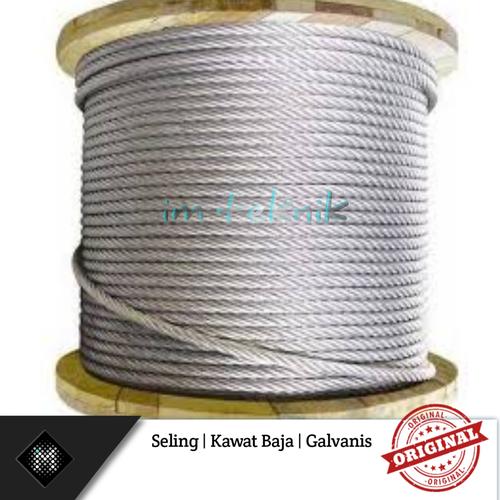 Jual Kawat sling seling wire rope winch hoist 8mm 19x7 NR iwrc tali baja - Jakarta Timur ...