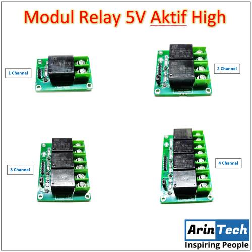 Jual Modul Relay 5V Aktif High - 1 Channel - Kab. Lampung Tengah ...