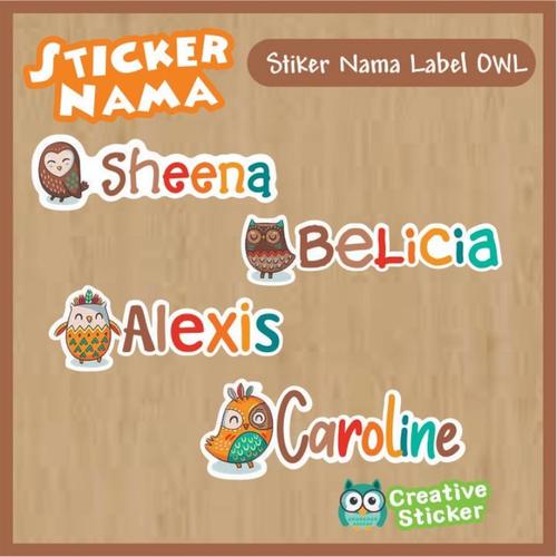 Jual Label Nama cute untuk perlengkapan sekolah nama Sticker nama anak ...
