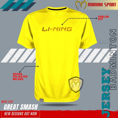 Jual KBLK-WR03 - KAOS BADMINTON BAJU BULUTANGKIS LINING PREMIUM SABLON ...