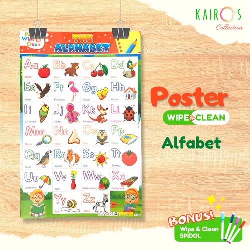 Jual Poster Dinding Glossy Wipe and Clean Edukasi Anak Paud TK Belajar ...