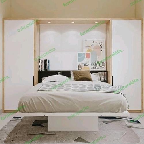 Jual kasur lipat / wallbed / kasur tidur lipat HPL sesuai pesanan ...