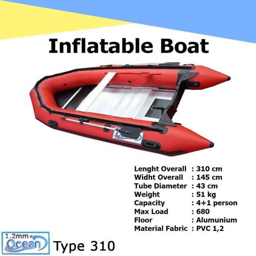 Jual Perahu Karet rubber boat OCEAN 310 PVC 1.2 mm - Mitra Sejahtera ...