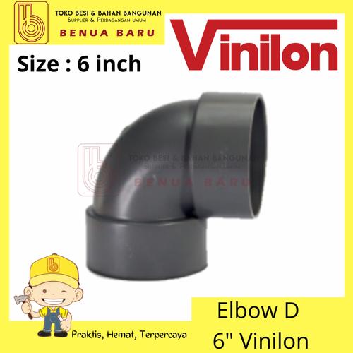 Jual Elbow PVC D 6" Vinilon /Sambungan Pipa Fitting PVC Keni D 6 ...