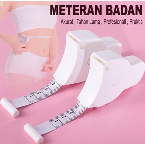 Jual Meteran Badan 150 Cm Waist Ruler Meteran Gulung Mini Putar ...