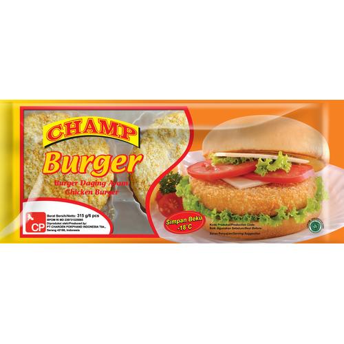 Jual Champ Burger Daging Ayam isi 6 - Chicken Patty 315gr (KHUSUS ...