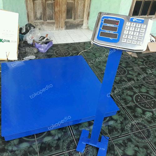 Jual timbangan lantai digital kap 1-2 ton floor scale platform bordes ...
