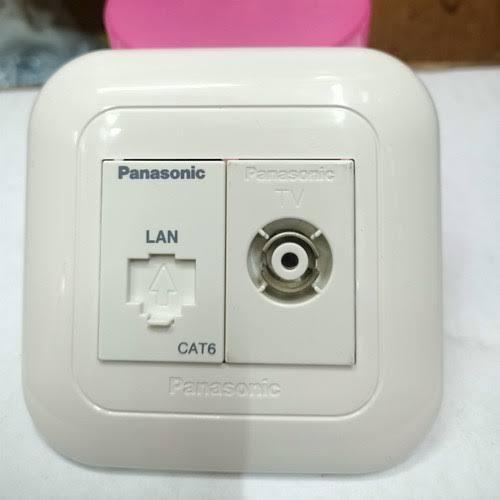 Jual PANASONIC Outlet Data Cat.6 + Outlet TV Wide Series - Jakarta ...