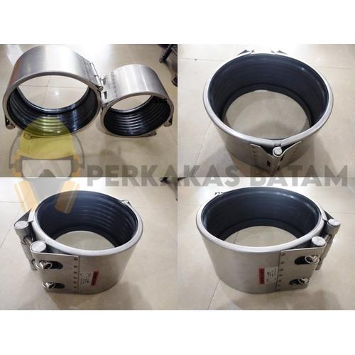 Jual IMPA 614181 Pipe Clamps Straub Rubber Sleeve 65A NBR SUS304 SS ...