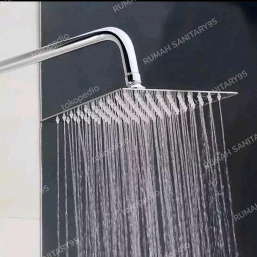 Jual Wall shower kotak 10 inch / Wall shower 10 inch kotak stainless ...