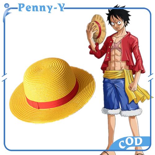 Jual Topi Jerami Luffy Anime One Piece Topi Mugiwara No Luffy Cosplay ...