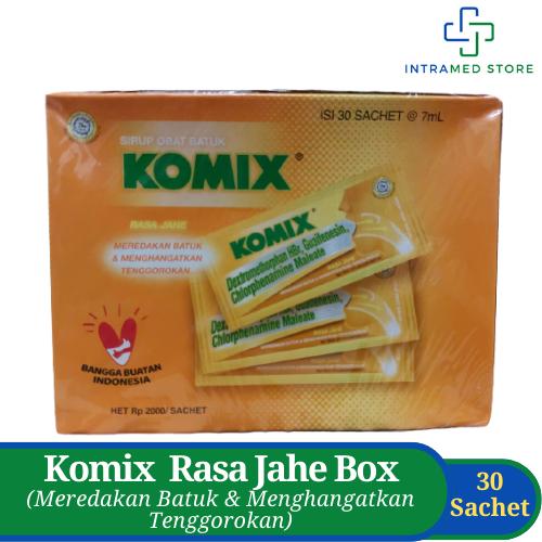 Jual Komix Rasa Jahe Box isi 30 Sachet - Obat Batuk Cair - Kota ...