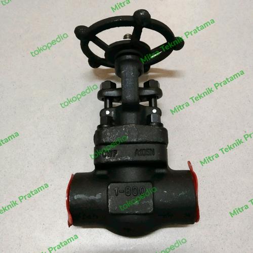 Jual Globe Valve Class 800 SW Socket Weld 1 1/2" inch A105 Forged Steel ...