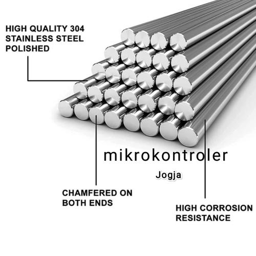 Jual smooth stainless steel 8mm 304 linear rod Shaft rail cnc 30cm ...