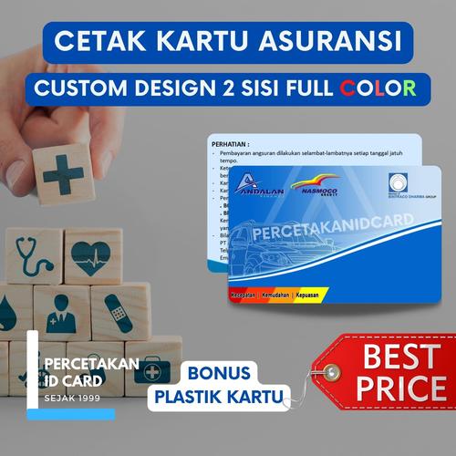 Jual Cetak Kartu Asuransi / Member Card Asuransi / Kartu Blanko ...