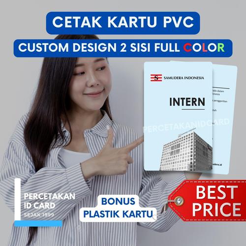 Jual Cetak Kartu PVC / ID Card Member Card PVC Custom 2 Sisi Full Color ...
