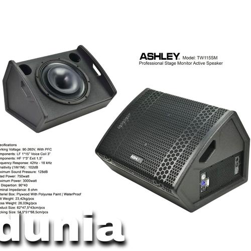 Jual Speaker Aktif Monitor Ashley TW 115 SM Original 15 inch Active ...