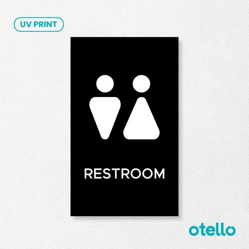 Jual Restroom | Sign Board Akrilik Modern | Papan Penanda Akrilik ...