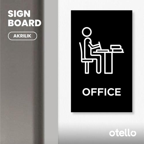 Jual Office Sign Board Akrilik Print Papan Petunjuk Signage Ruangan ...