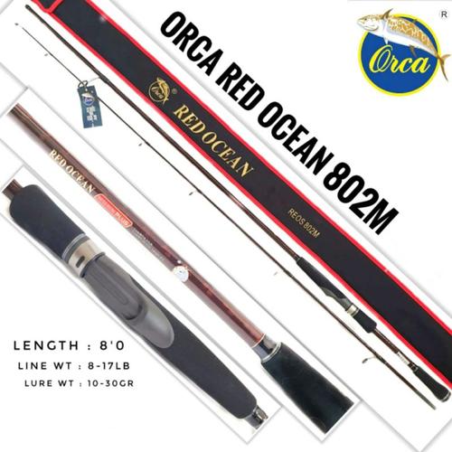 Jual JORAN SPINNING ORCA RED OCEAN PLUS 602 802 180 240 8-17LB BLANK X ...