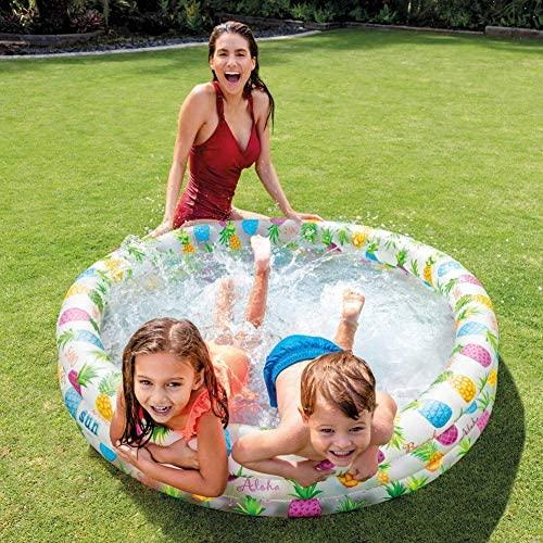 Jual KOLAM RENANG ANAK SET BONUS BOLA DAN BAN FISHBOWL POOL INTEX 59469 ...