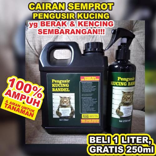 Jual Top Pengusir Kucing Liar 1 Liter | Cat Repellent | Spray Anti ...