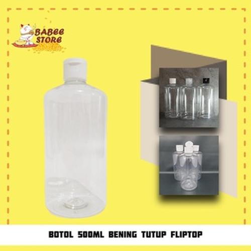 Jual BABEE BOTOL PLASTIK 500 ML FLIPTOP BENING PUTIH /BOTOL 500ML ...