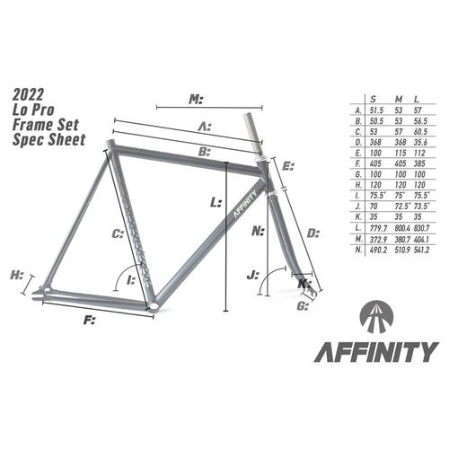 Jual Affinity Lo Pro Frameset Frame Set Sepeda Fixie Tracklocross Bike ...