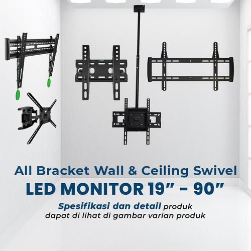 Jual All Bracket Breket Wall Tembok Ceiling Swivel LED Monitor TV 19 ...