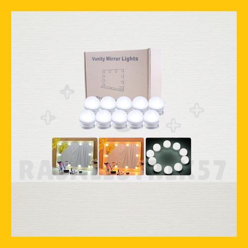 Jual Lampu LED Meja Rias 3 Warna 10 Bohlam Vanity Mirror Light - Kota ...