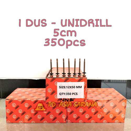 Jual [1 Dus UNIDRILL] Paku Roofing Kuning 5cm Skrup Holo Baja Sekrup ...
