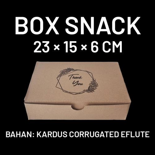 Jual DUS BOX KOTAK SNACK 23x15x6 / DUS BOX KOTAK HAMPERS SOUVENIR ...