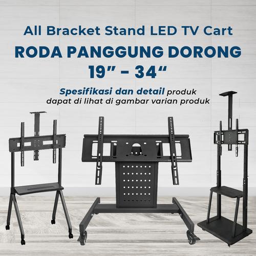 Promo All Bracket breket stand LED TV cart roda panggung dorong 32 ...