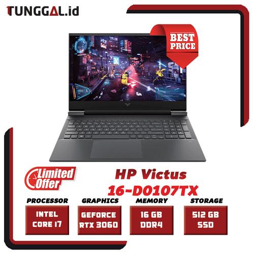 Jual HP Victus 16 D0107TX Core i7-11800H 16GB 512ssd RTX3060 144Hz W10 ...