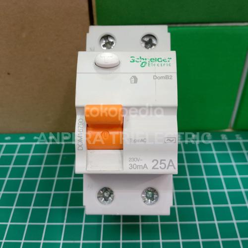 Jual ELCB RCCB DOMAE SCHNEIDER 25 A 2Phase 30 MA ELCB RCCB SCHNEIDER ...