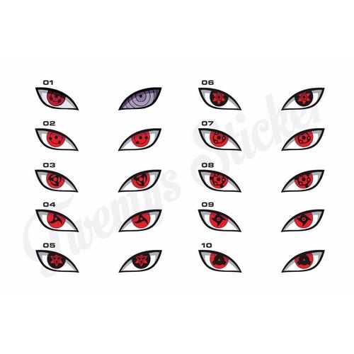 Jual CUTTING STICKER SHARINGAN RINEGAN VINYL DECAL STIKER DECORATION ...