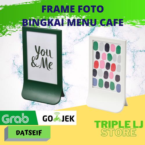 Jual Bingkai Foto Frame Menu Cafe Restoran Model Jepit Bisa Copot ...