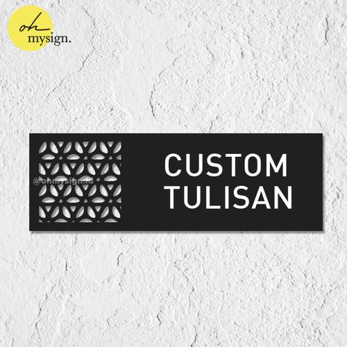 Jual Custom Tulisan Ruangan Office Sign Board Acrylic UV Print Laser ...