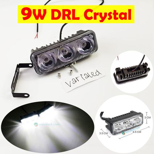 Jual DRL Crystal Lampu LED PUTIH 9W 1 Mode 12V 3 Titik Cree Motor Mobil - Kota Semarang ...
