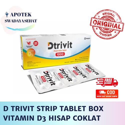 Jual D Trivit Vitamin D3 1000 tablet hisap - Kab. Bandung - BioLife.id ...