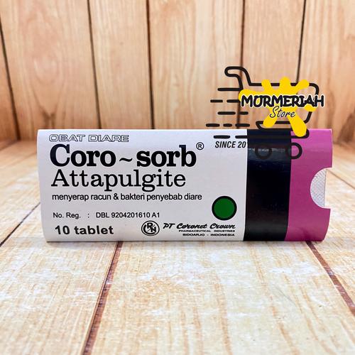 Jual Coro~Sorb STRIP 10 tablet Attapulgite - Obat Diare Corosorb - Kab ...