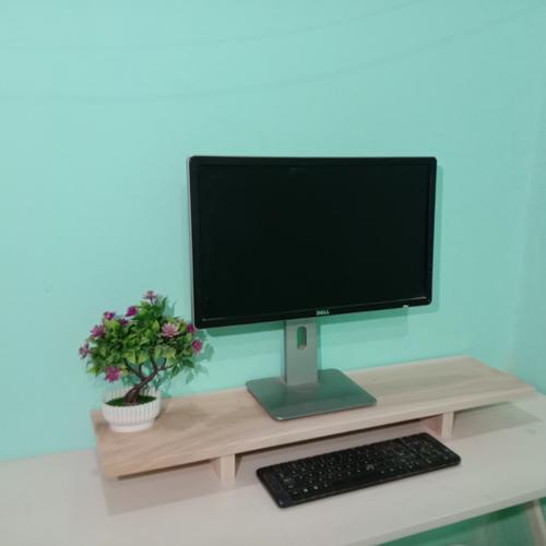 Jual Aiko stand stand monitor / alas monitor / meja monitor - natural ...