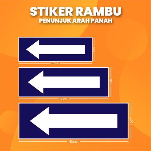 Jual Stiker K3 Rambu Penunjuk Arah Panah / Sticker HSE Directions ...