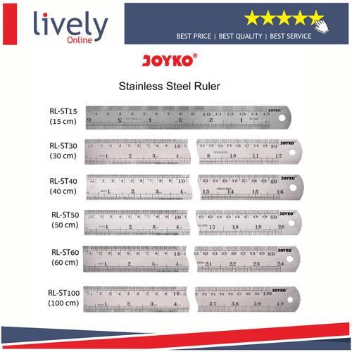 Jual Penggaris Besi Joyko Stainless Steel Ruler - 30cm - Jakarta Barat - Lively Online Store ...
