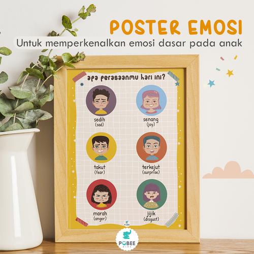 Jual Poster Edukasi | Poster Anak | Poster Mengenal Emosi - Kab ...