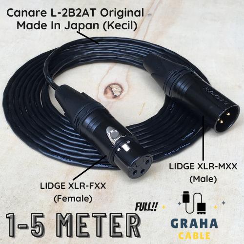 Jual Kabel Mic Audio XLR Male to Female 1/2/3/4/5 Meter Canare ORI - 1 ...