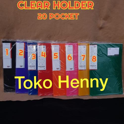 Jual MAP CLEAR HOLDER UKURAN FOLIO (F4) ISI ... 20 LEMBAR .. FOLDER ONE ...