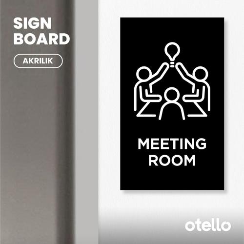 Jual Meeting Room Sign Board Akrilik Print Papan Petunjuk Signage ...