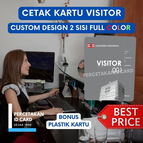 Jual Cetak Kartu Visitor / Cetak Kartu Pengunjung / Kartu Tamu - 50-100 Pcs - Jakarta Pusat ...